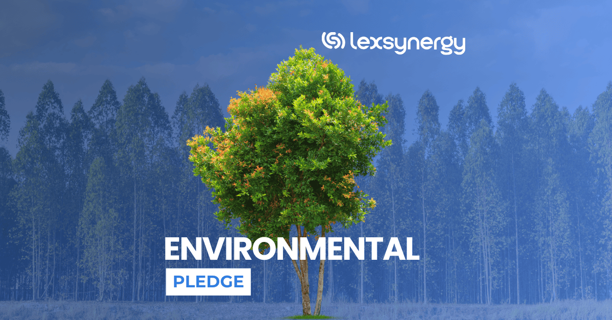 Environmental Pledge | Lexsynergy